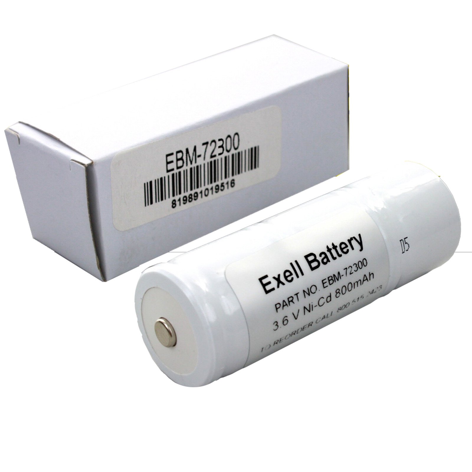 Exell Battery 72300 3.6 VOLT BATTERY Compatible with WELCH ALLYN 800 MAH