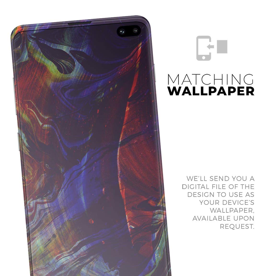 DesignSkinz Liquid Abstract Paint Remix V66 Protective Vinyl Decal Wrap Skin Cover Compatible with The Samsung Galaxy S20 (Screen Trim & Back Glass Skin)