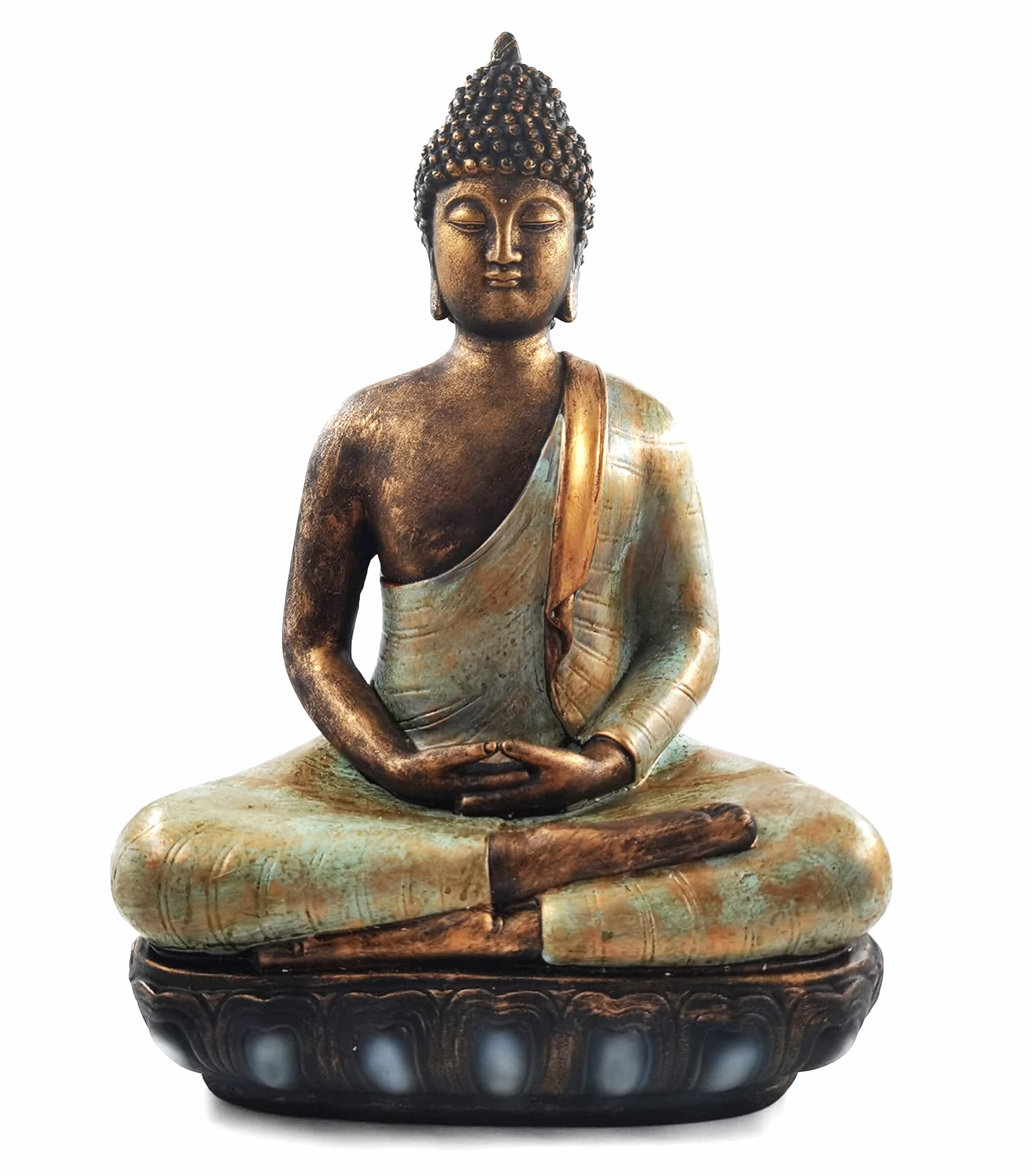 Buddha Statue for Home Decor.12" Buddha Statue (The Moment of Enlightenment) Meditation Buddha,Collectibles and Figurines,Yoga Zen Decor,Spiritual Living Room Decor,Hindu and East Asian DΓ©cor