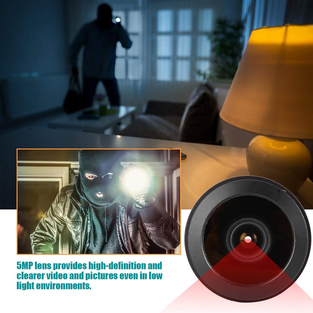 Replacement Cam Lens Fixed Lens Lens, Home Protection Camera Lens, Home Security Camera System 1.44mm 1/2.5 Wide Angle for Home CCTV Surveillance Camera
