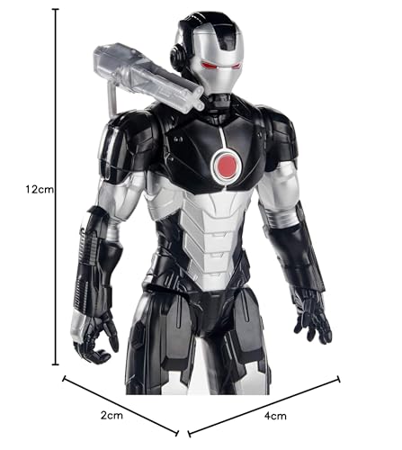 Avengers Titan Hero Series Blast Gear Marvel’s War Machine Action Figure, 12-Inch Toy, Inspired by The Marvel Universe, for Kids Ages 4 and Up