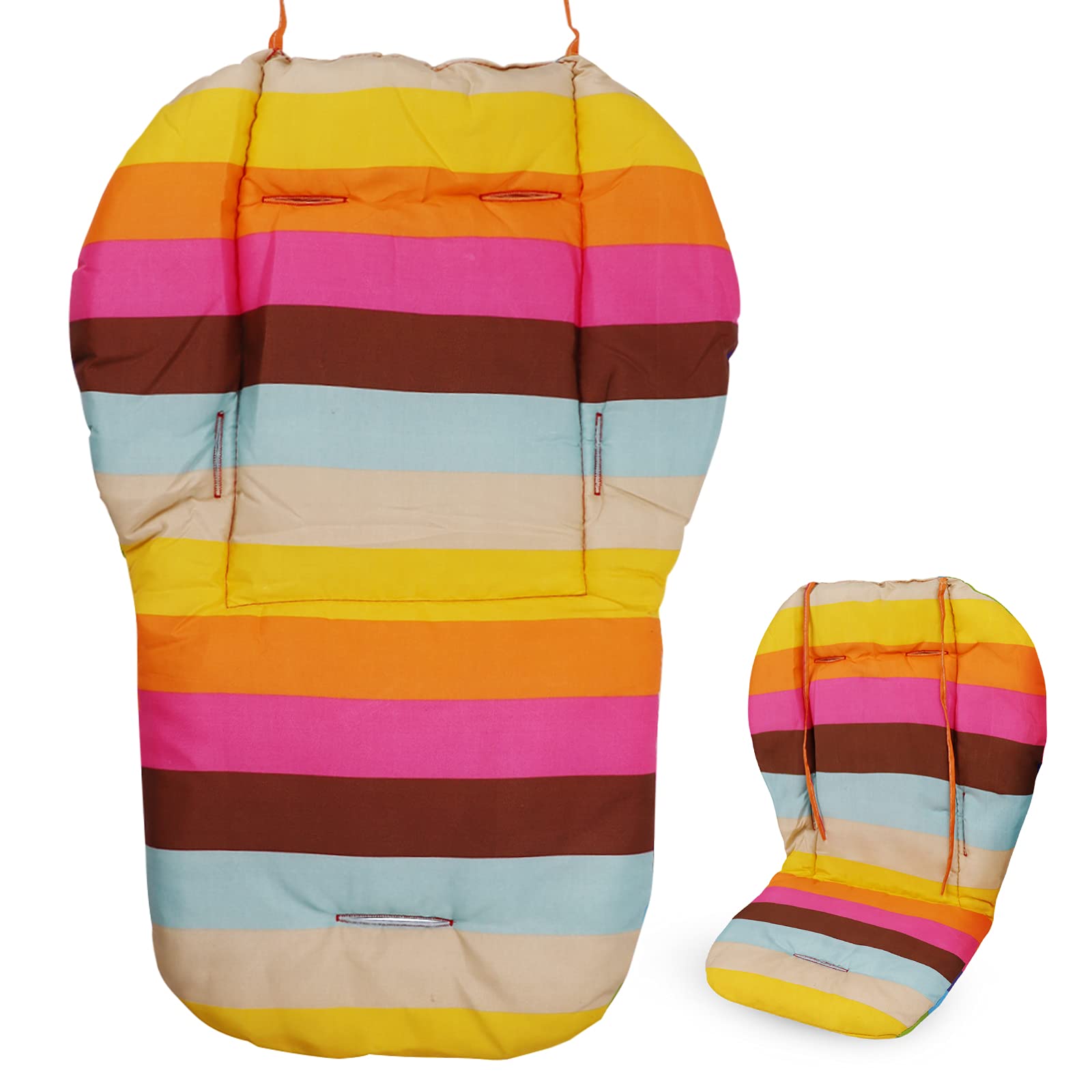 High Chair Pad, High Chair Cushion/seat Cushion/Breathable Pad/seat Pad，Soft and Comfortable, Light and Breathable, Cute Patterns,Make The Baby Sit More Comfortable(Rainbow Stripes)