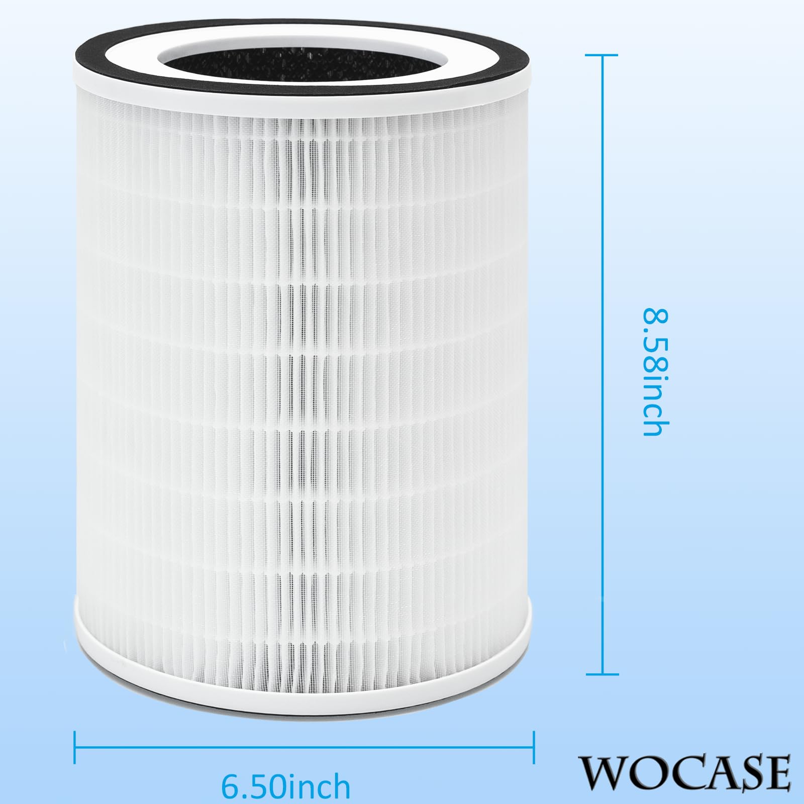 WOCASE Filter Replacement, Compatible with Afloia and MORENTO KILO, KILOPRO, MIRO, MIROPRO Air Purifier, and Cuckoo CAC-I0510FW Air Purifier, 2Pack