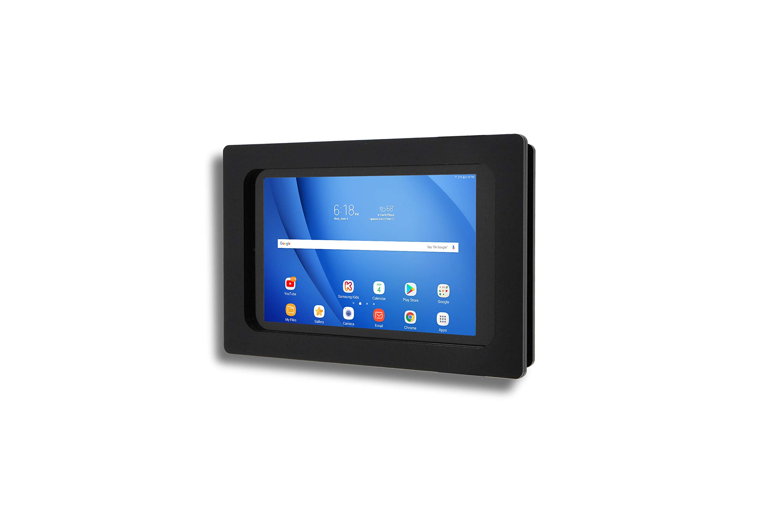 TABcare Anti-Theft Acrylic VESA Case for Samsung Galaxy TAB 8" Tablet with Wall Mount Kit (TAB A 8.0 2019 SM-T290, Black)