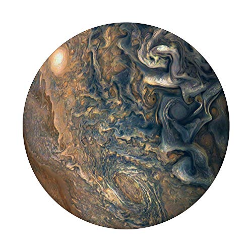 Planet Jupiter Atmosphere Clouds Colorful Pattern Telescope PopSockets PopGrip: Swappable Grip for Phones & Tablets