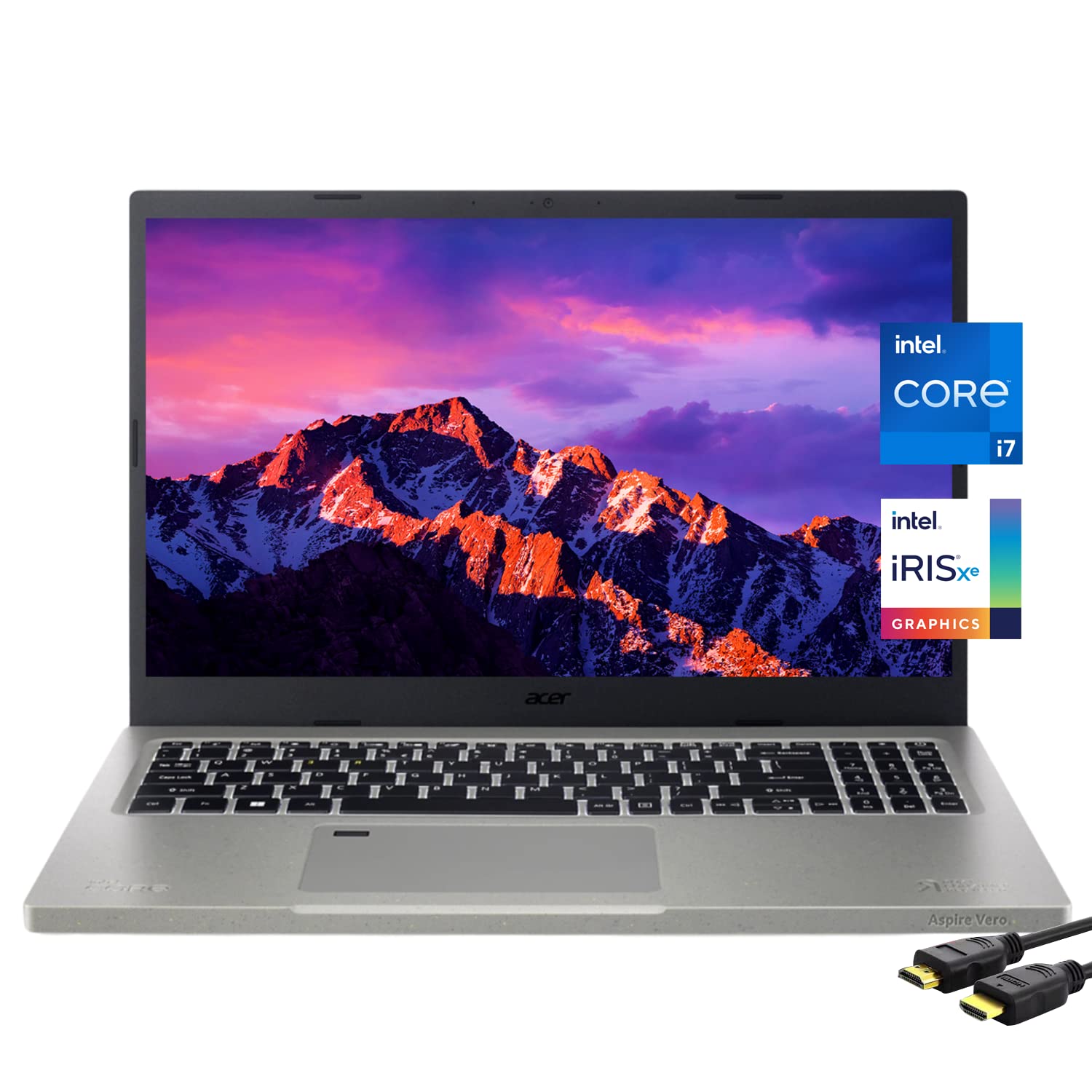 acer Aspire Vero Business Slim Laptop, 15.6" FHD IPS Display, 11 Gen Intel Core i7-1195G7, Intel Iris Xe Graphics, 16GB DDR4 | 1TB NVMe SSD, Fingerprint Reader, Backlit Keyboard, Windows 11 Home