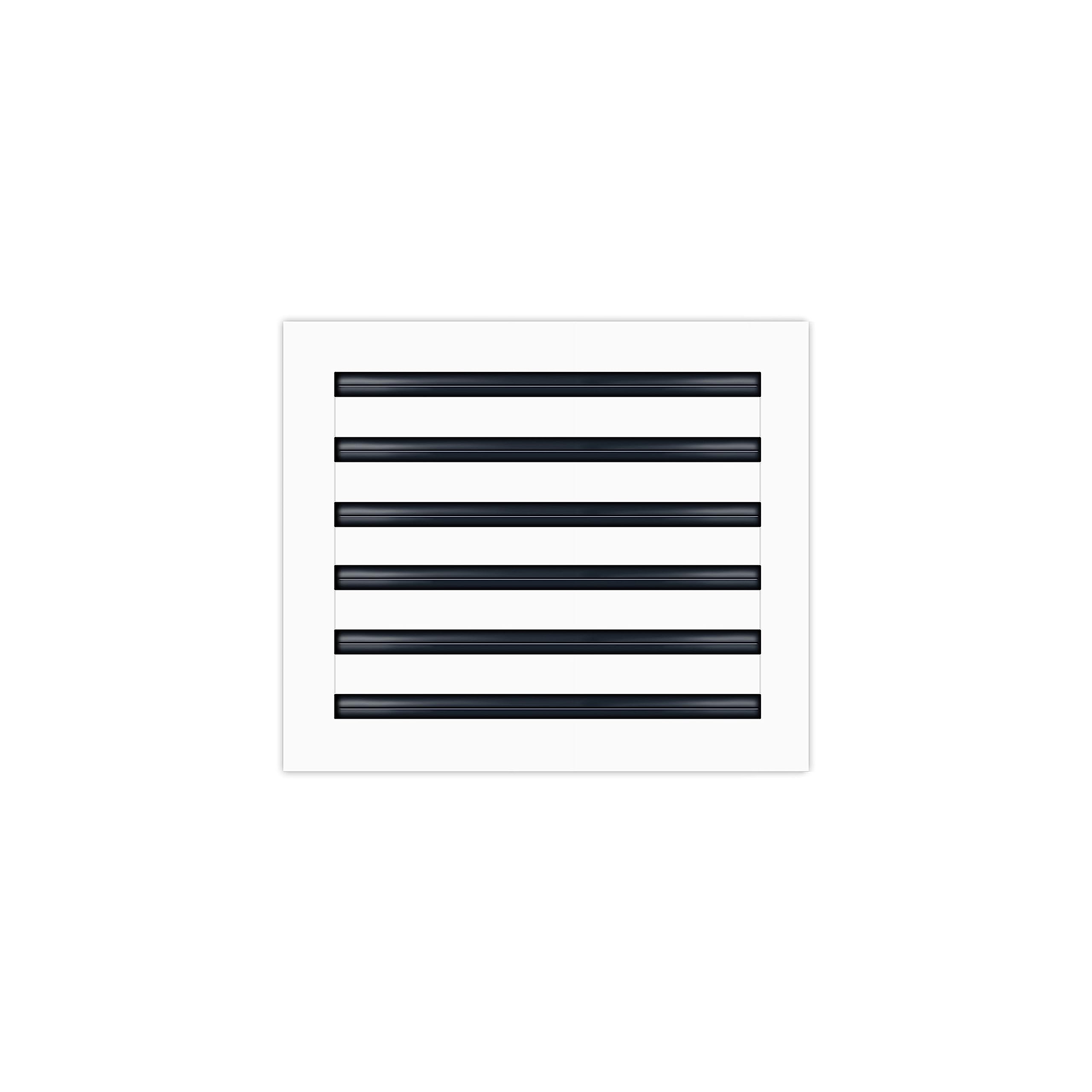 BUILDMART - 14x12 Modern AC Vent Cover - Decorative White Aluminum Air Vent - Standard Linear Slot Diffuser - Heating and Cooling Register Grille for Ceiling, Walls & Floors - Texas Buildmart