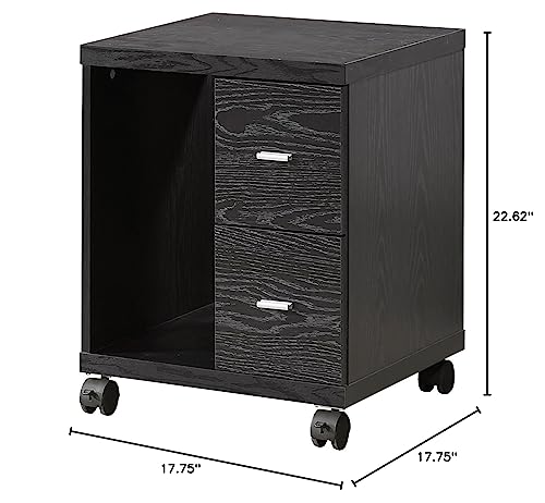 Coaster Home Furnishings Russell 2-Drawer CPU Stand Black Oak