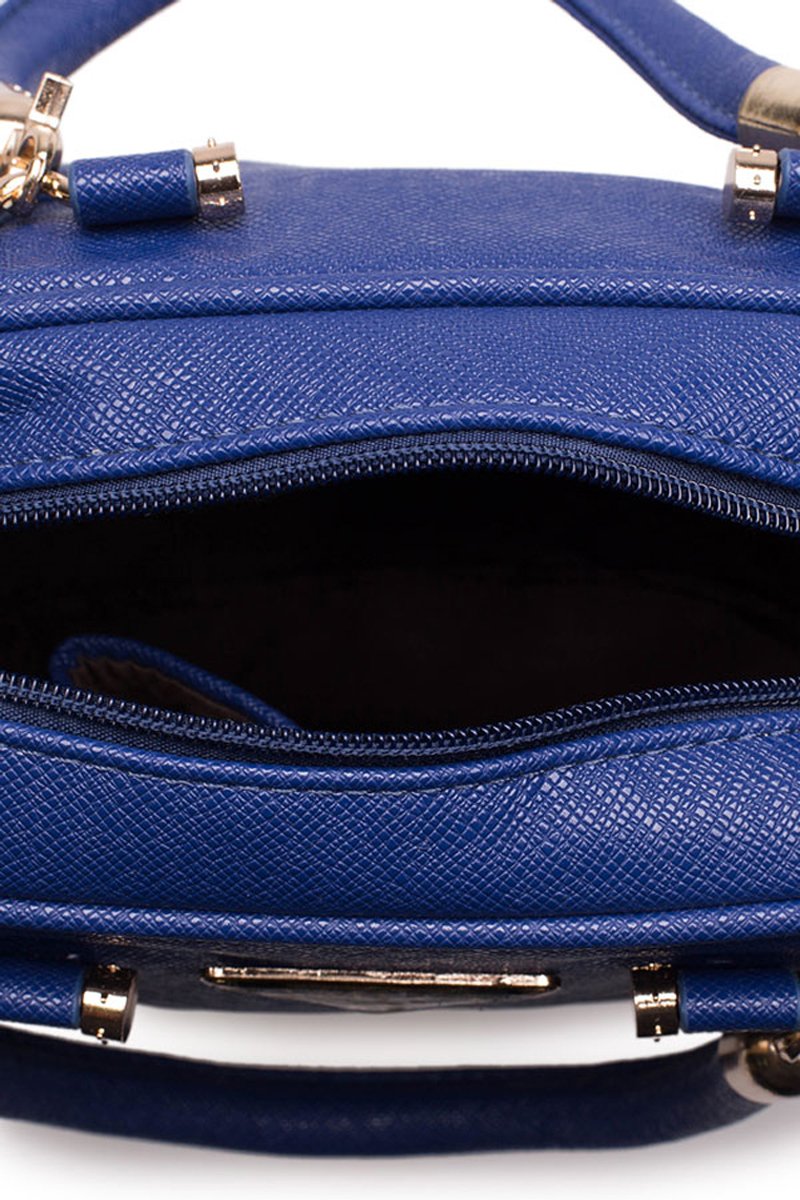 Amiya Women Leather Handbag Shoulder Bag (Blue)