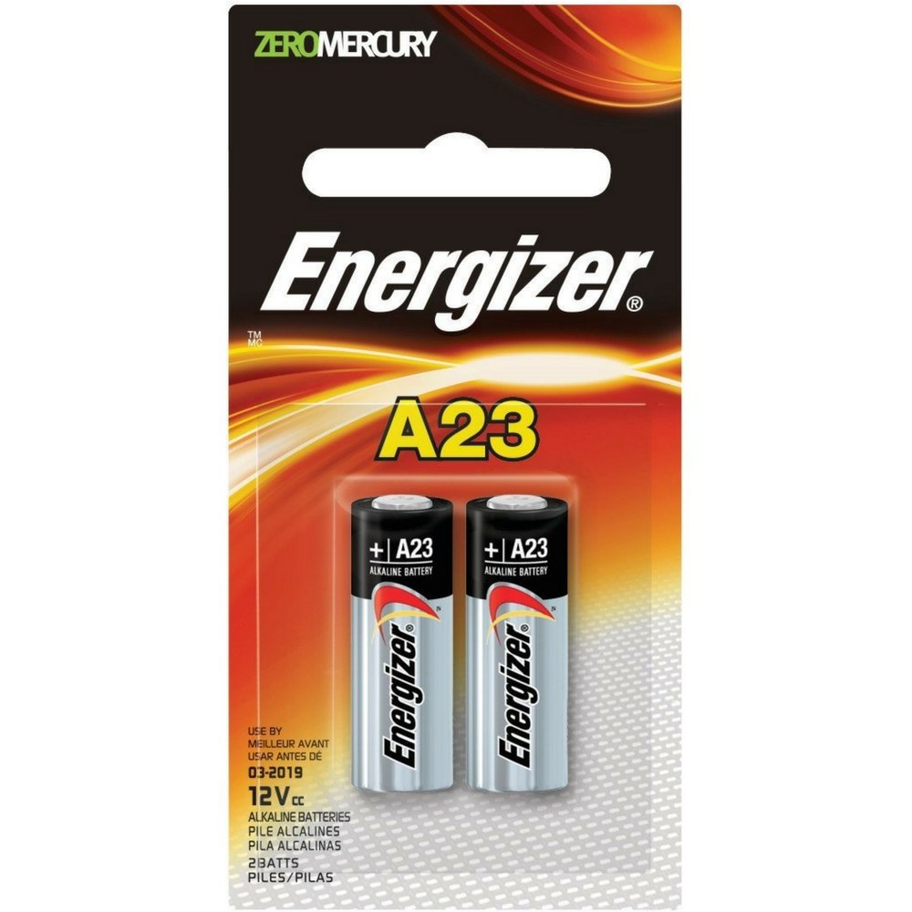 Energizer Zero Mercury Alkaline Batteries A23 2 ea (Pack of 3)