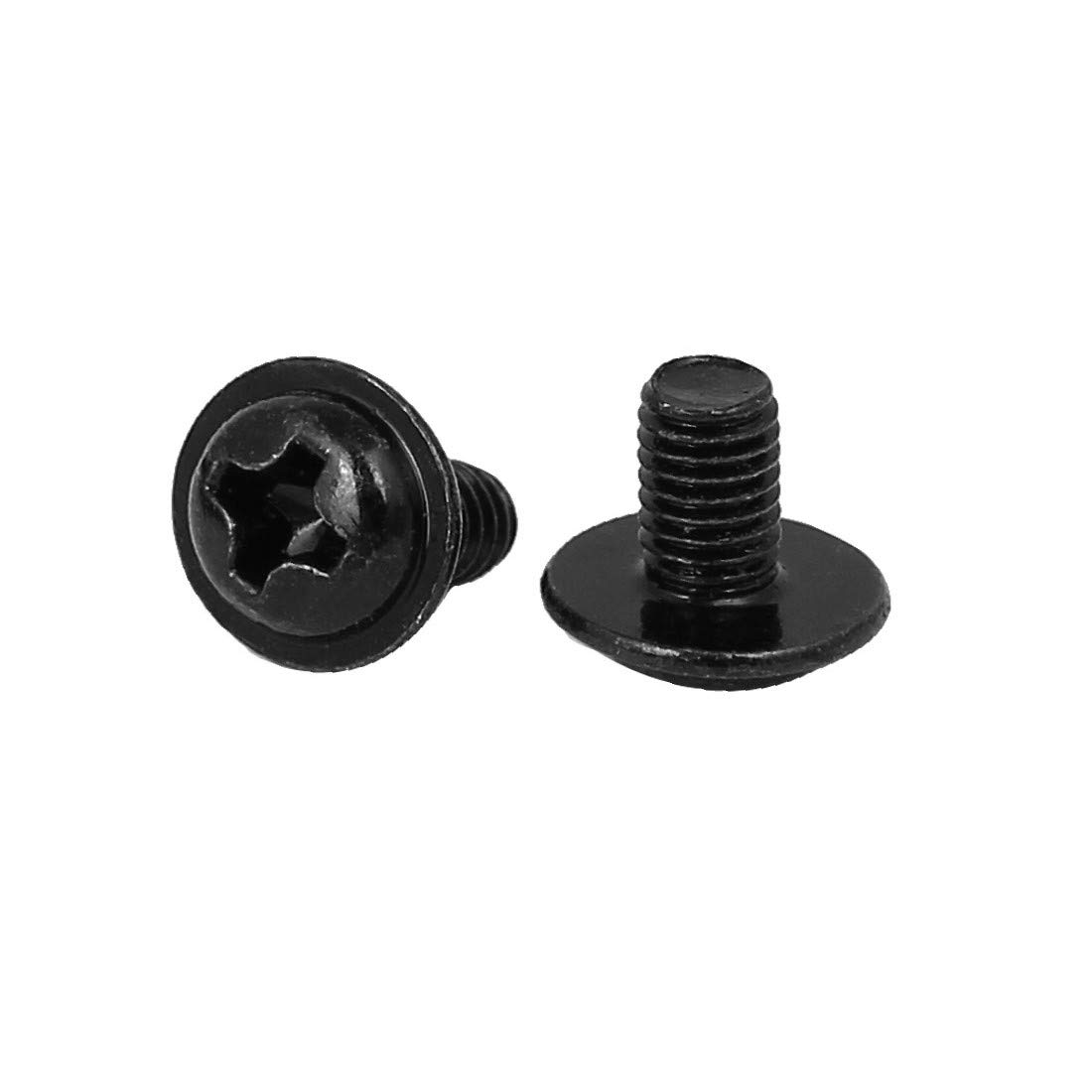 New Lon0167 Computer PC Featured Case Phillips Washer reliable efficacy Motherboard Screw Black PWM3 x 5mm 200pcs(id:5da 18 e5 3f3)