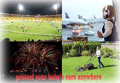 PORMUCAL Baby Ear Protection Ear muffs For 3 Months To 2+ Years Noise Reduction Hearing protection For Infant And Toddlers With Bear Ear. (Brown)
