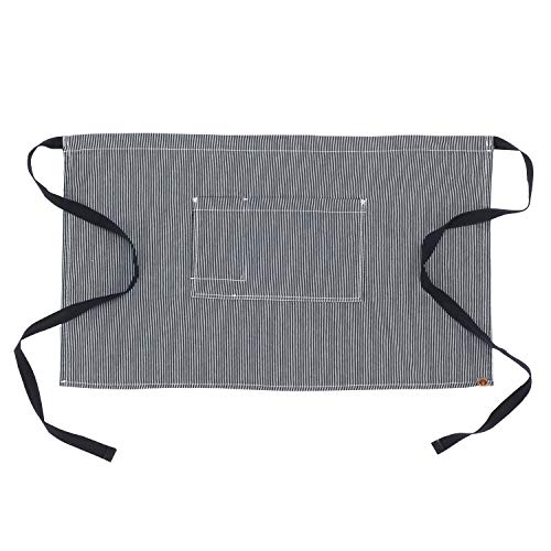 Chef Works Unisex Portland Half Bistro Apron, Indigo Blue, One Size