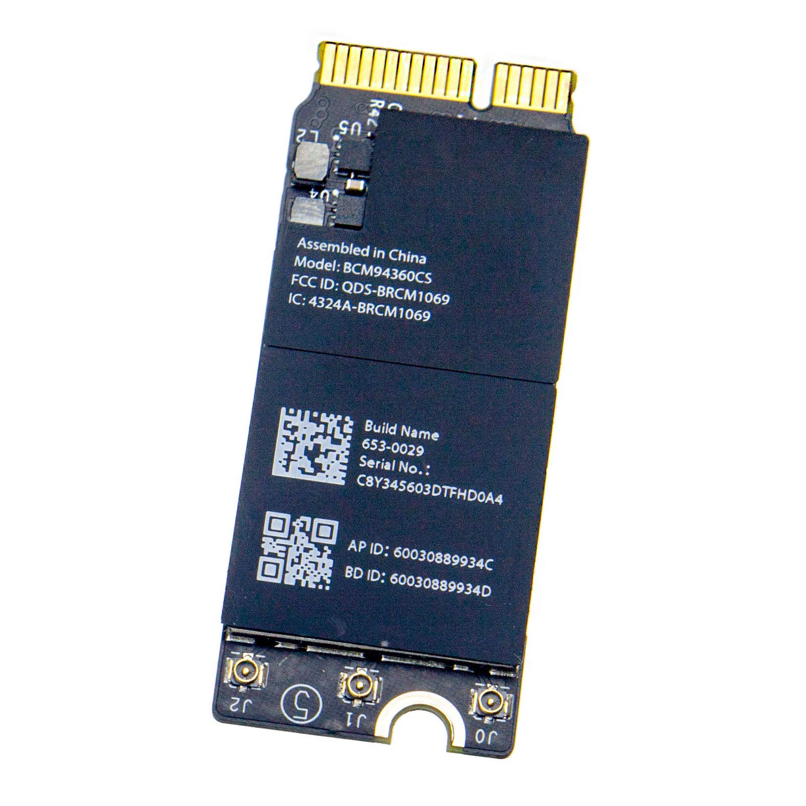 Willhom Airport Wireless Network Card WiFi and Bluetooth 4.0 BCM94360CS BCM94360CSAX Replacement for MacBook Pro 13" and 15" Retina (Late 2013-Mid 2014) A1502 A1398, Mac Mini A1347 (Late 2014)