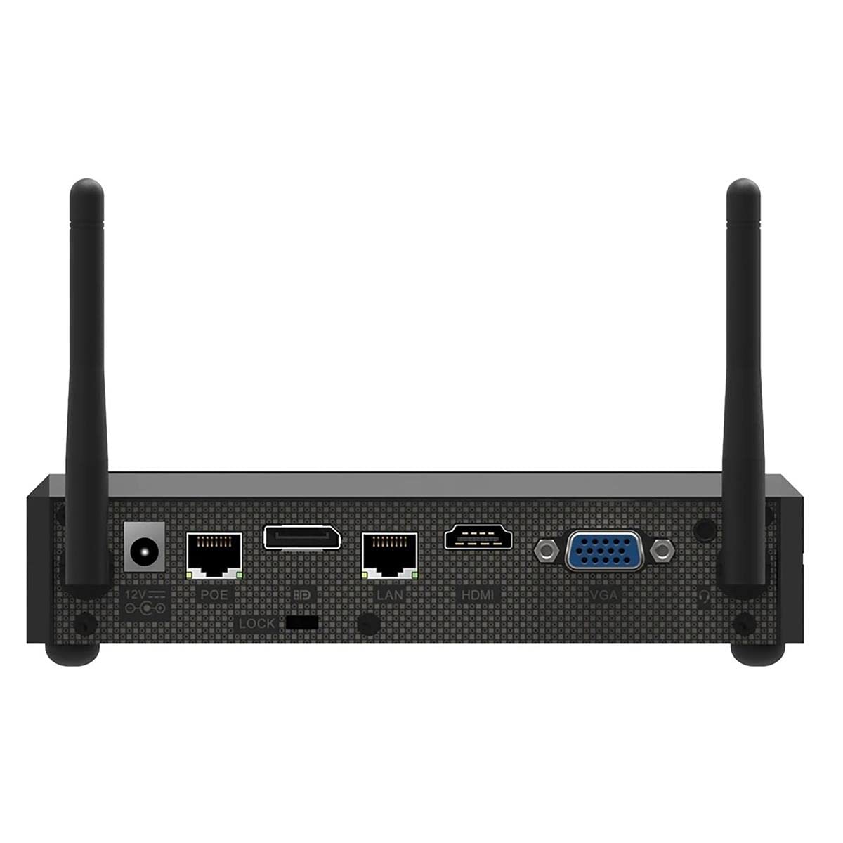 AZULLE Byte4 Pro Mini Desktop Computer with PoE Module, Intel Celeron J4125 2GHz, 4GB RAM, 64GB SSD, Windows 10 Pro, Free Upgrade to Windows 11