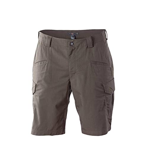 5.11 Tactical Men's Stryke 11-Inch Inseam Military Shorts, Flex-Tac Ripstop Fabric, Storm, 35, Style 73327