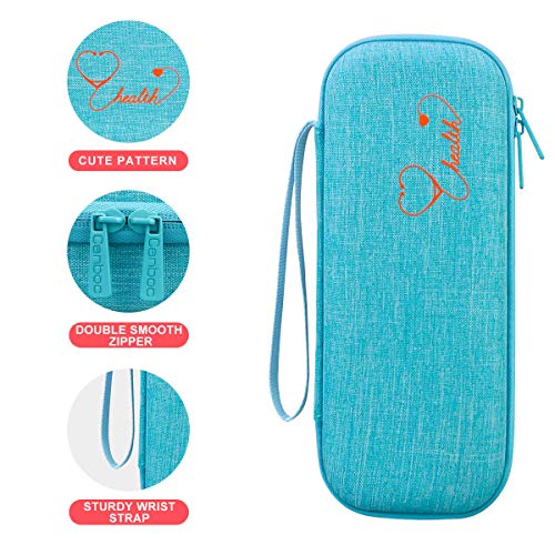 Canboc Hard Carrying Case Compatible with Razer Kishi V2 Mobile Gaming Controller, Portable Gaming Travel Case, Protective case, Mesh Pocket for SD card, USB Cable and Other Accessories, Turquoise