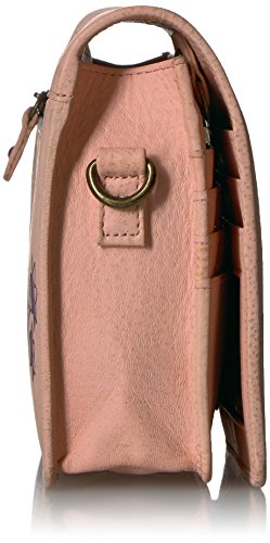 Anna by Anuschka Women’s Hand-Painted Genuine Leather Two Fold Wallet On a String - Vintage Garden