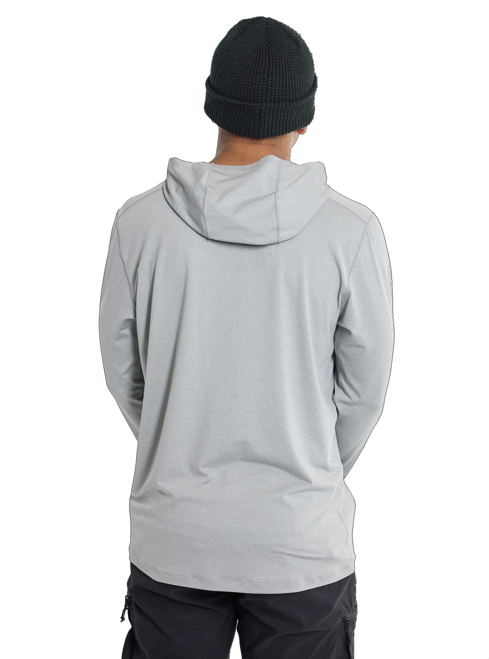 Burton Men's Standard Multipath Essential Tech Pullover Hoodie, Sharkskin Heather, Medium