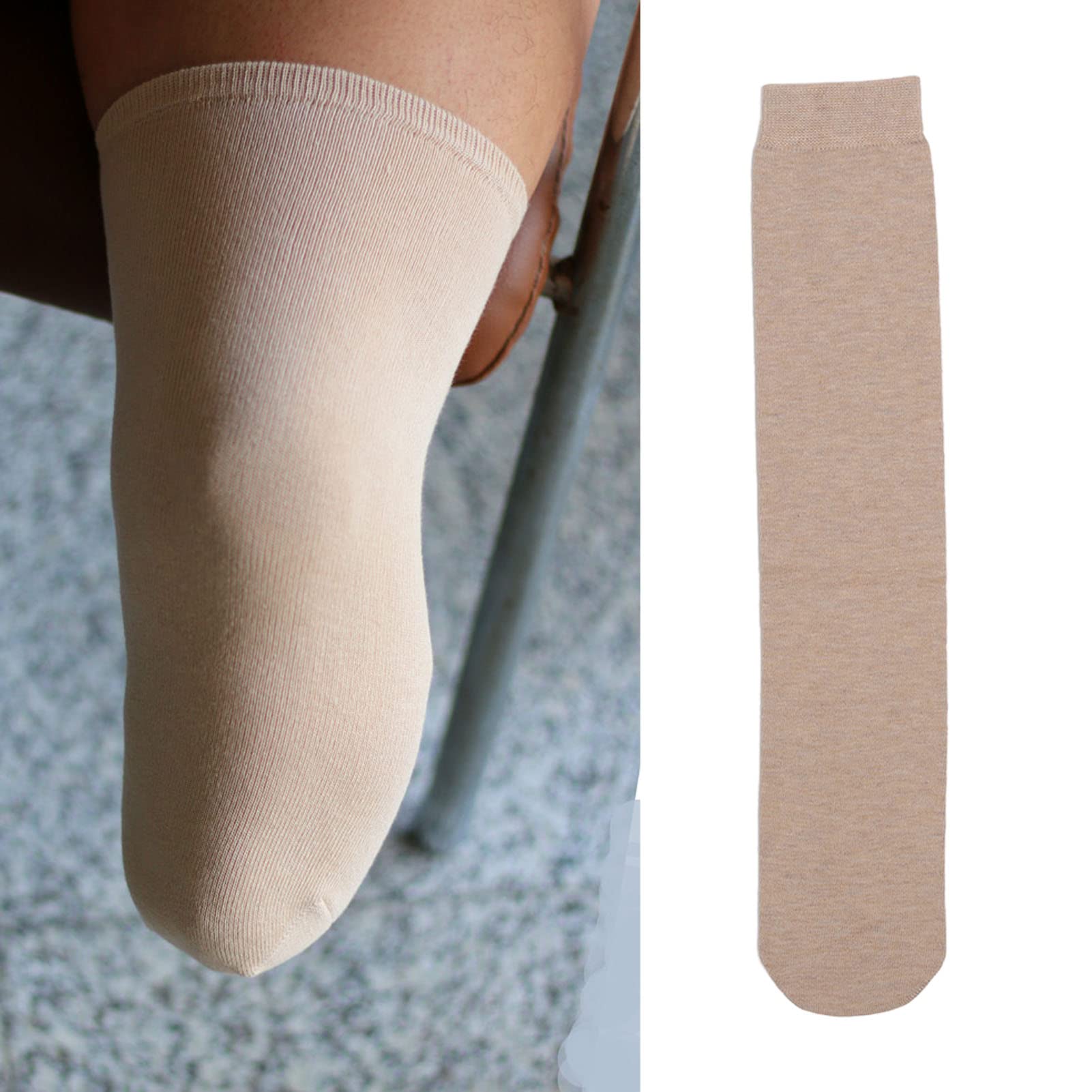 5Pcs Stump Socks, Prosthetic Socks for Below Knee BK Stump Shrinker, Soft Thickened Cotton Prosthetic Shrinkers, Amputee Care, Stump Protection, Amputee Gifts XL