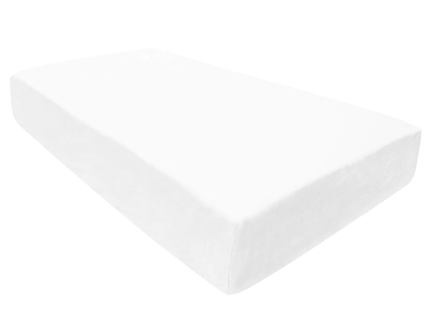Magic Drapes Pack of 1 Egyptian Cotton Fitted Crib Sheet Baby Bedding with 5 inches Deep Elastic Snug Fit Bottom for Baby Girl & Baby Boy (52Lx28W, White)