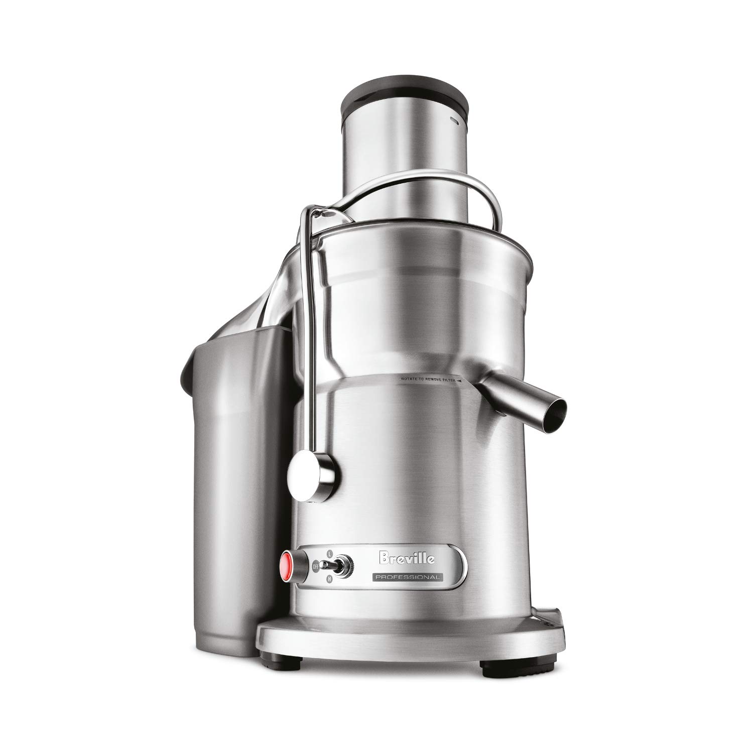 Breville Die-Cast Steel Juice Fountain Elite with Free 30 Count Pulp Container Bags