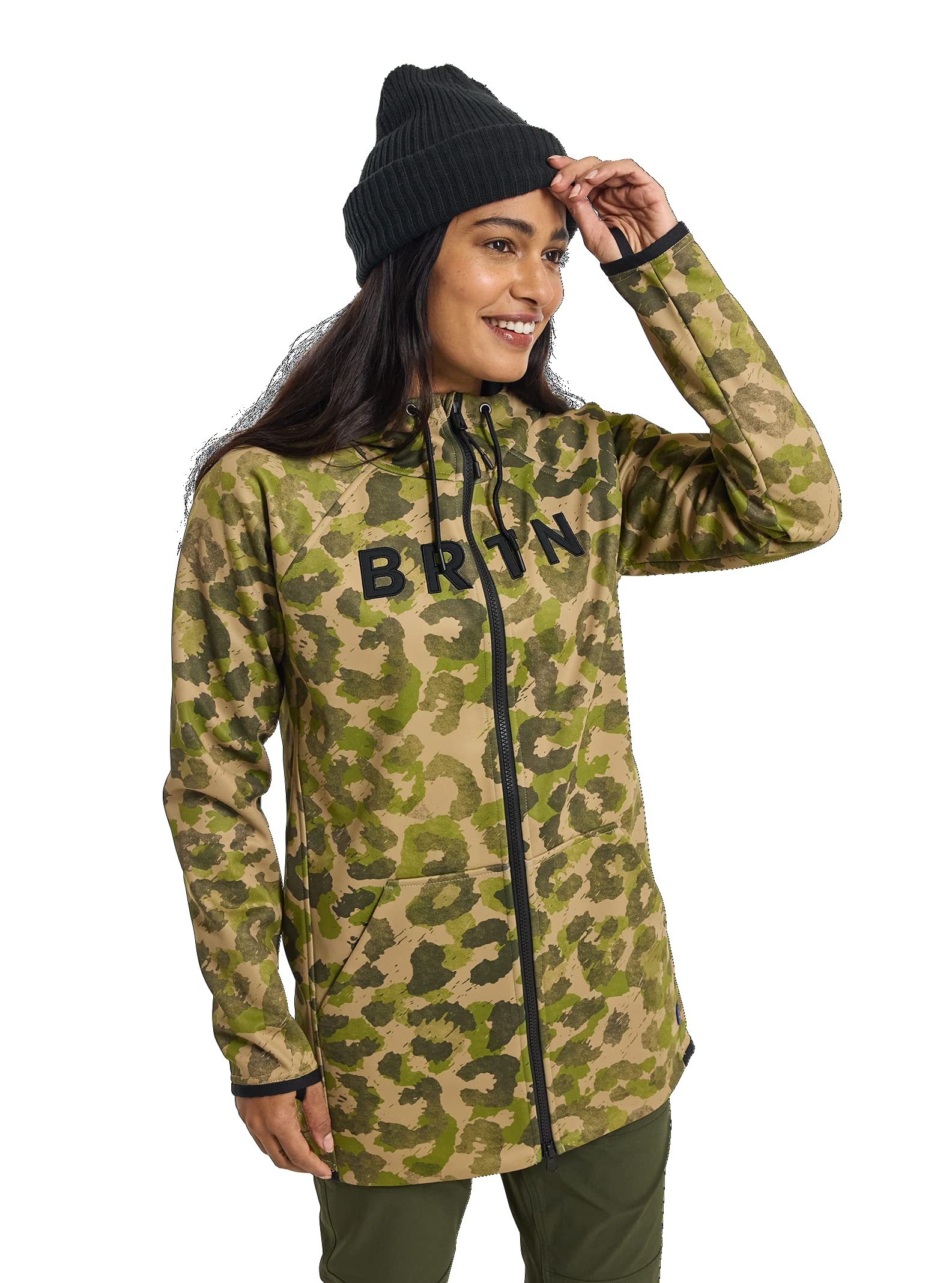 Burton Women's Standard Crown Weatherproof Long Full-Zip Fleece, Felidae, Medium