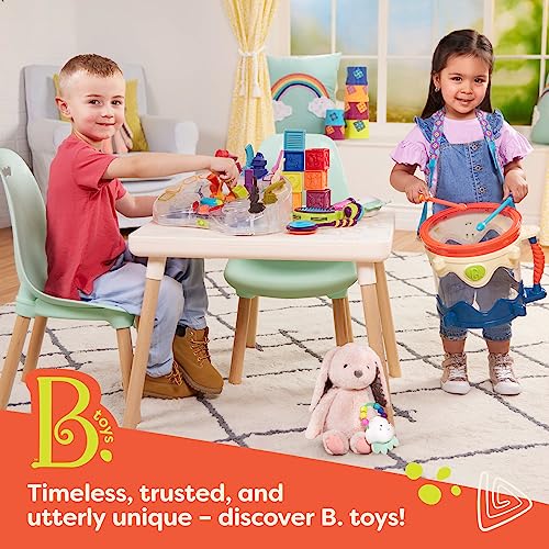 B. toys- B. baby- Large Textured Plush Baby Ball- Chiming Bell- Gross Motor Skills & Sensory Development- for babies & Toddlers- Make It Chime- 6 months +