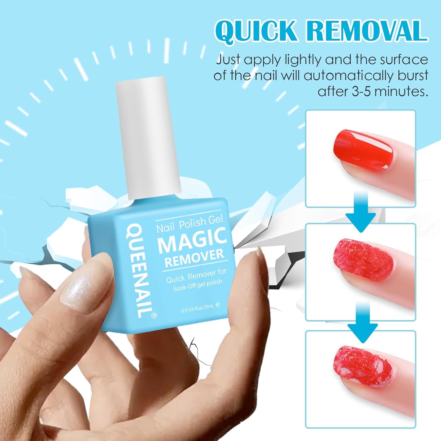 500Pcs Nail Wipes Cotton Pad Lint Free, Nail Cotton Pads,Lint Free Wipes for Acrylic Nails