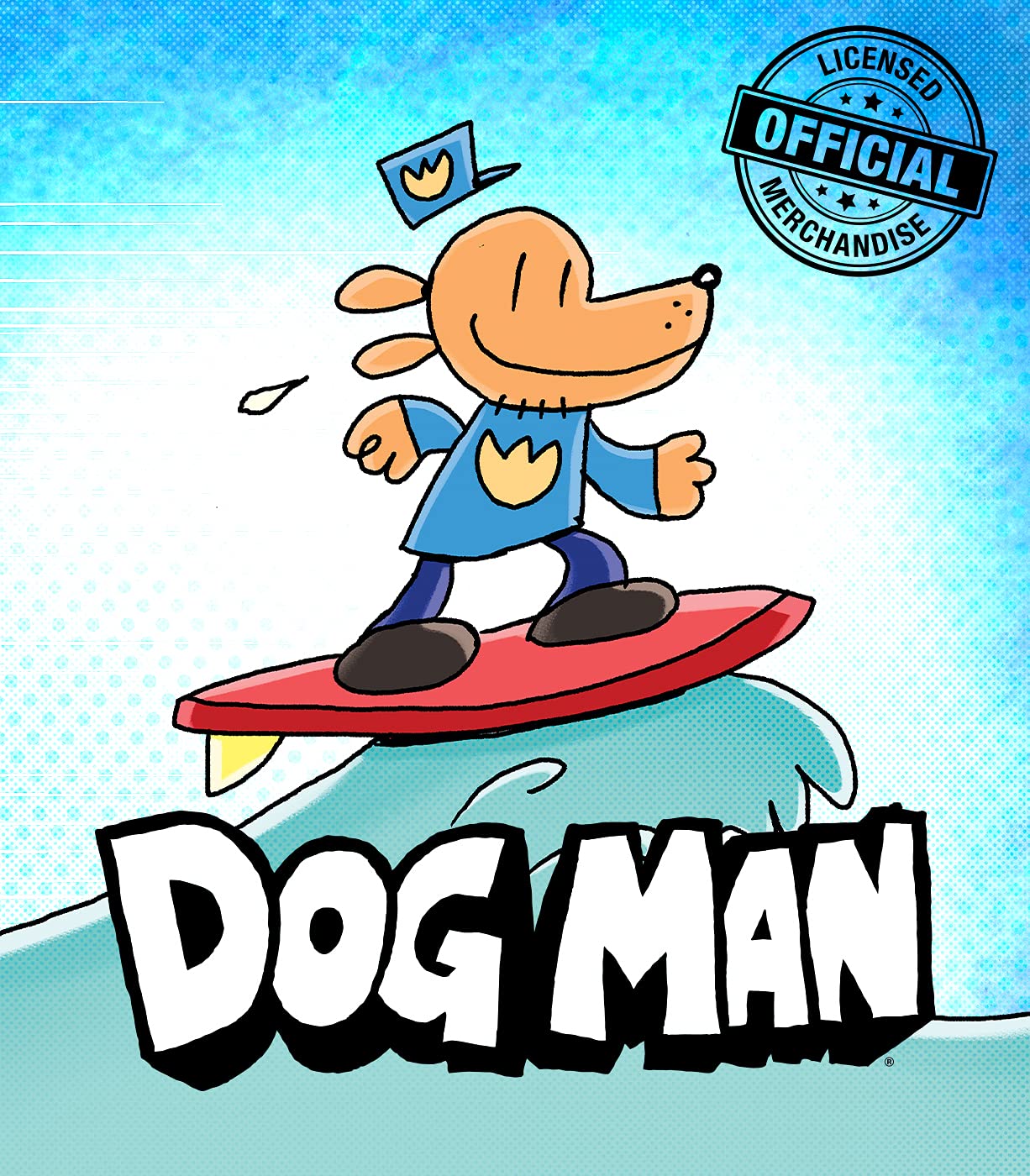 Dog Man and Lil Petey - Youth Short Sleeve Graphic T-Shirt - Size Large Heather Red
