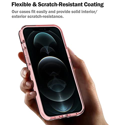 ArtsEvo Designed for iPhone 14 Pro Max Case, 6.6ft Drop Protection, Full Body Screen Camera Protective Phone Case, Pink