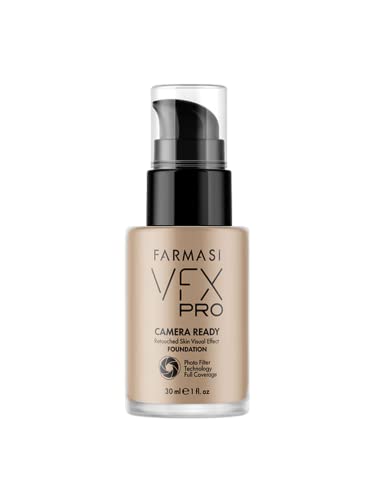 FARMASI VFX Pro Camera-Ready Liquid Foundation, Natural Beige 10, Unisex