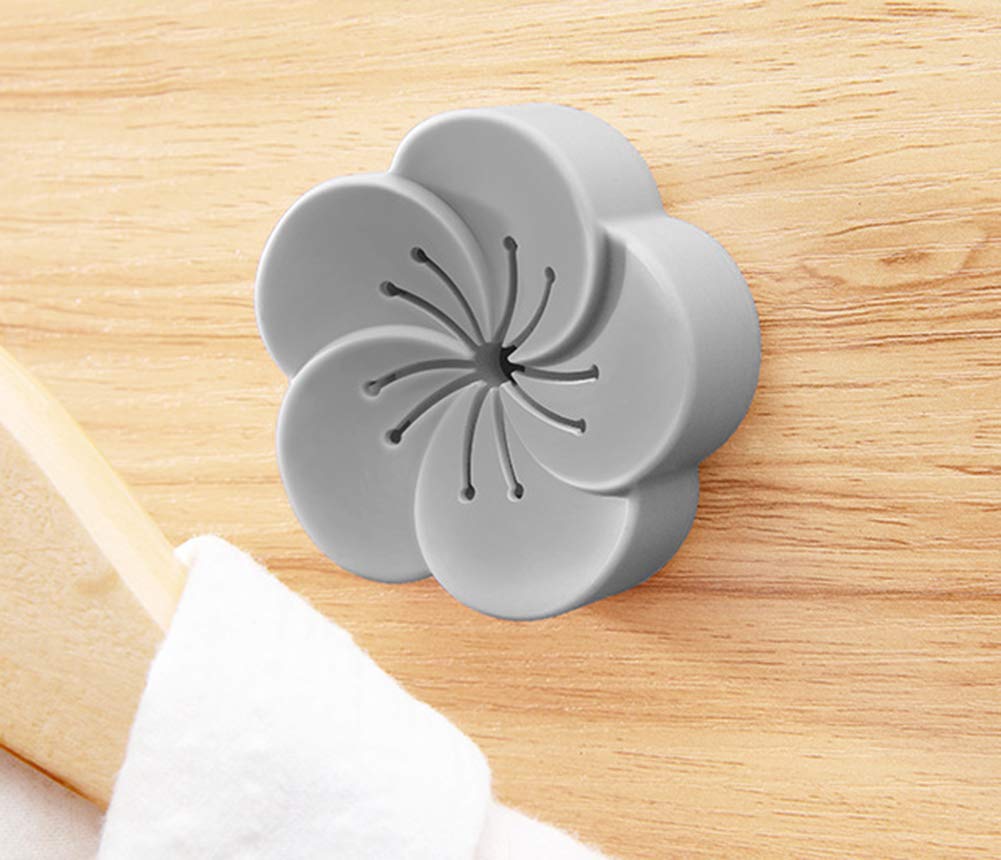 AKOAK 2 Pcs Flower Aromatherapy Box Wardrobe Deodorant Box, Home Bedroom Toilet Toilet Deodorant Aromatherapy Storage Box (Gray)