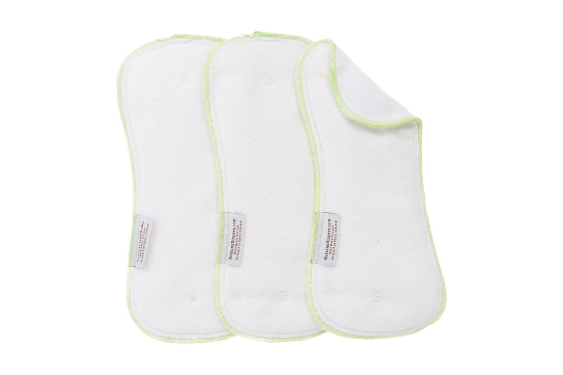 Buttons Cloth Diapers - Small Daytime Insert – 3 Pack