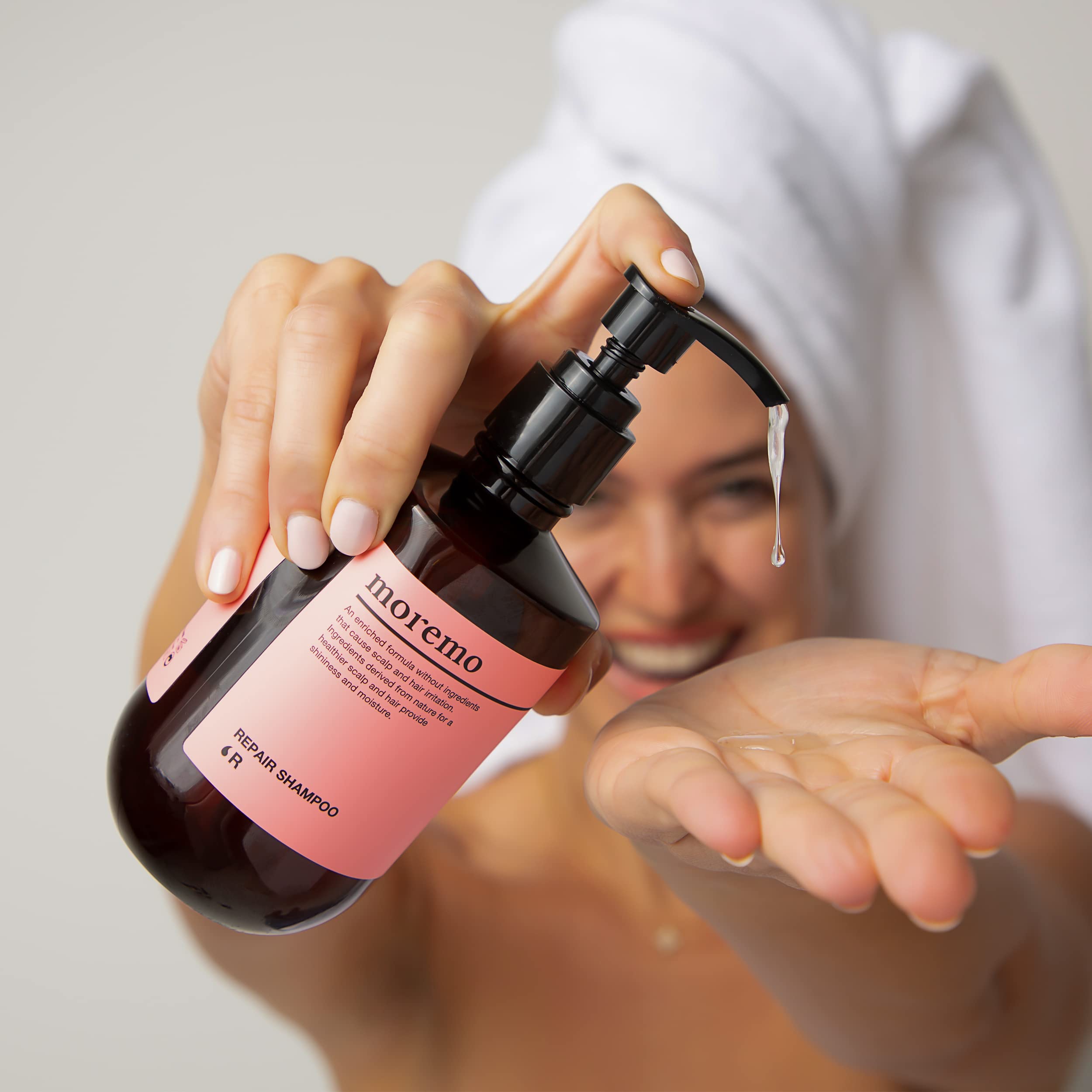 MOREMO REPAIR SHAMPOO R 300ml / Damaged Hair/Hypoallergenic Shampoo