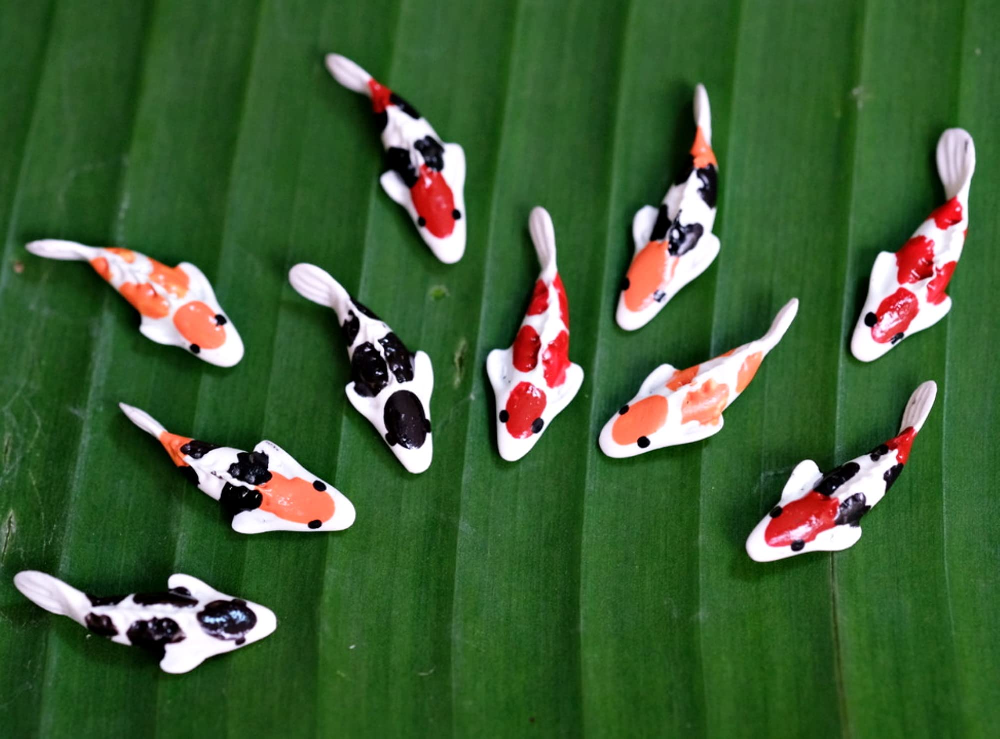 Buy Easy 10 Mix Colorful Koi Fish Fairy Garden Animal Dollhouse Miniature Docoration