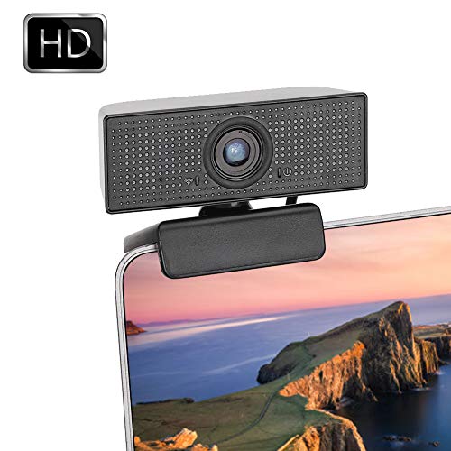 ASHATA 214 PC USB Webcam,2 MP 1080P HD USB Computer Webcam Camera with Builtin Stereo Microphone,for Windows/for Android/for Linux Series Operating System