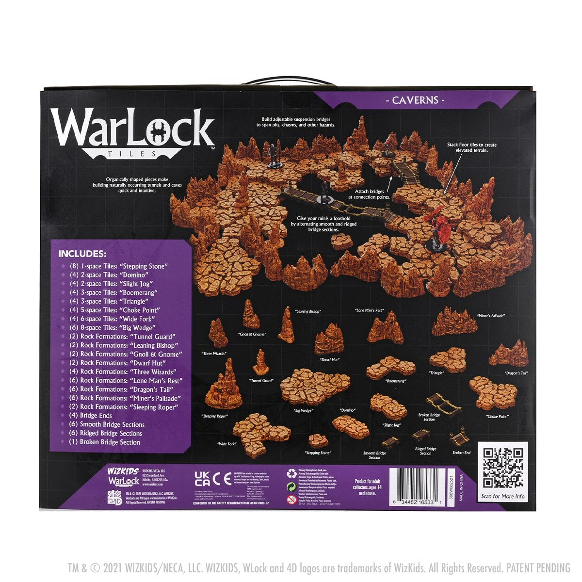 WizKids Warlock Tiles: Base Set β Caverns