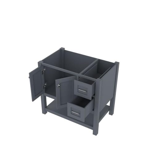 Alya Bath Wilmington Bathroom Vanity Cabinet, Gray