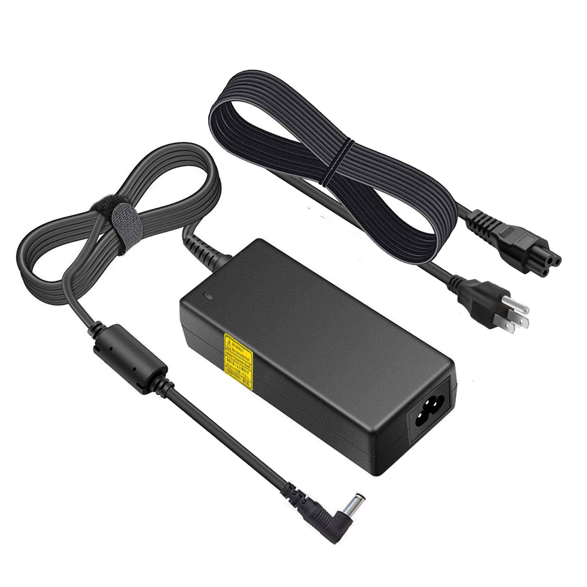 For Samsung 19V LCD LED HDTV TV Plasma DLP Monitor Power Cord Charger Replacement Adapter Supply for A4819-FDY UN32J UN22H 22" 32" BN44-00837A A6619_FSM, HW-M360, HW-M360/ZA Soundbar, 19V AC DC 8.5Ft.