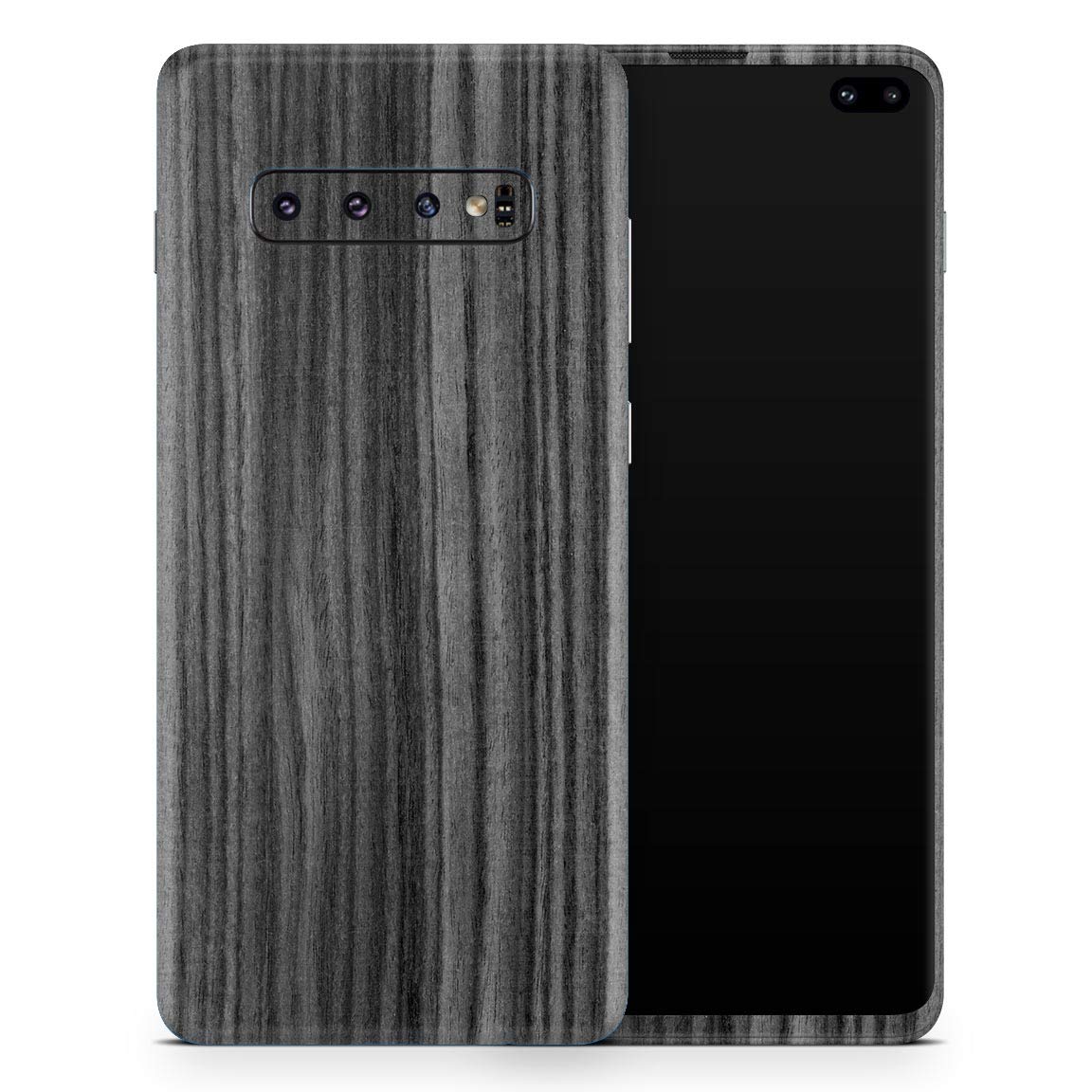 DesignSkinz Dark Ebony Woodgrain 2 Protective Vinyl Decal Wrap Skin Cover Compatible with The Samsung Galaxy S20 (Screen Trim & Back Glass Skin)