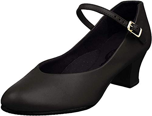 Capezio Women's Jr. Footlight Character Shoe,Black,7.5 W US