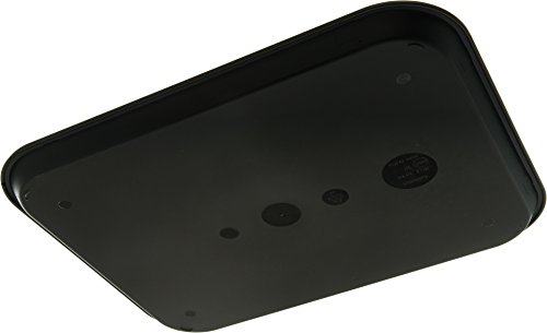 Carlisle FoodService Products Cafe Plastic Fast Food Tray, 14" x 18", Black, (Pack of 12)