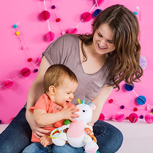Bright Starts Bunch-O-Fun Plush Activity Toy - Unicorn, Ages 3 Months +