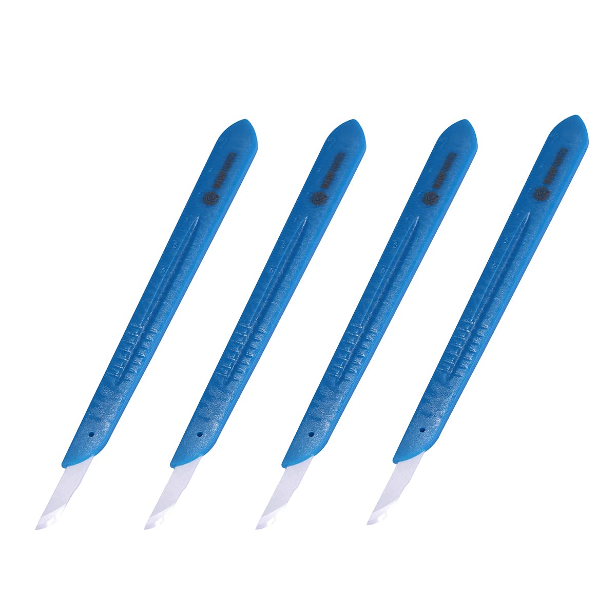 4-Pack Betor MR Safe Ceramic Scalpel #17 Chisel Blade with Safety Cap Non-Ferrous