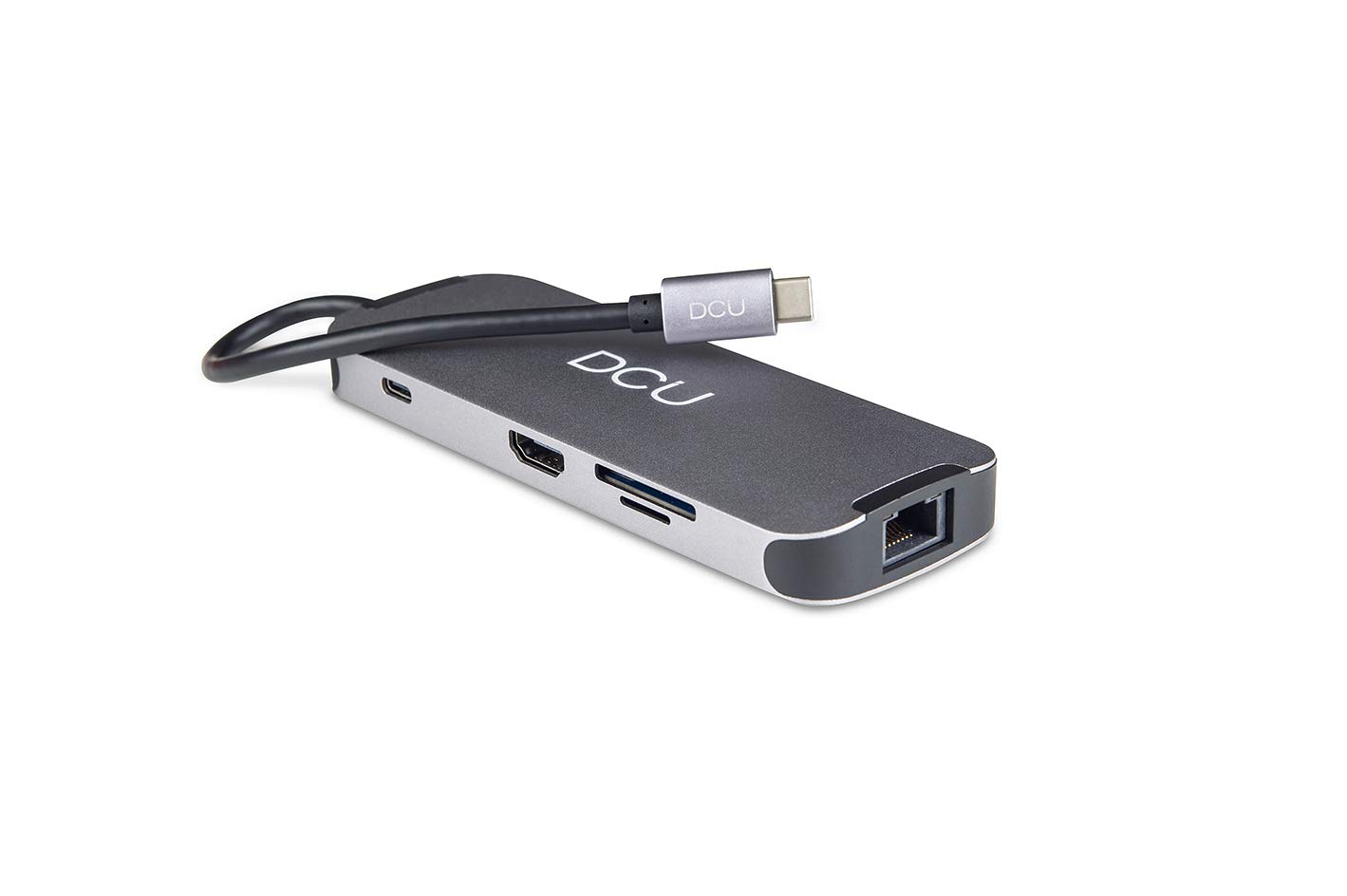 USB C to HDMI HUB Adapter, 3.5mm Audio Jack, 3X USB 3.0 Super Speed 5Gbps, RJ45 Gigabit Ethernet [10/100/1000Mbps], SD and TF Card Reader, USB-C Female Power Delivery - 100W