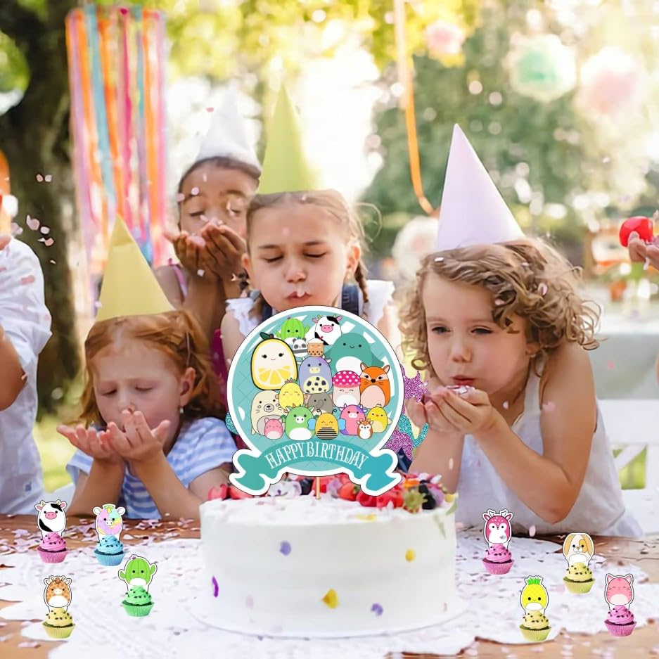 25pcs ๐ข๐บ๐พ๐ฒ๐ผ๐ฑ๐ถ๐ช๐ต๐ต๐ธ๐๐ผ Birthday Party Supplies, ๐ข๐บ๐พ๐ฒ๐ผ๐ฑ๐ถ๐ช๐ต๐ต๐ธ๐๐ผ Birthday Party Decorations include Cake toppers and Cupcake Toppers Sets