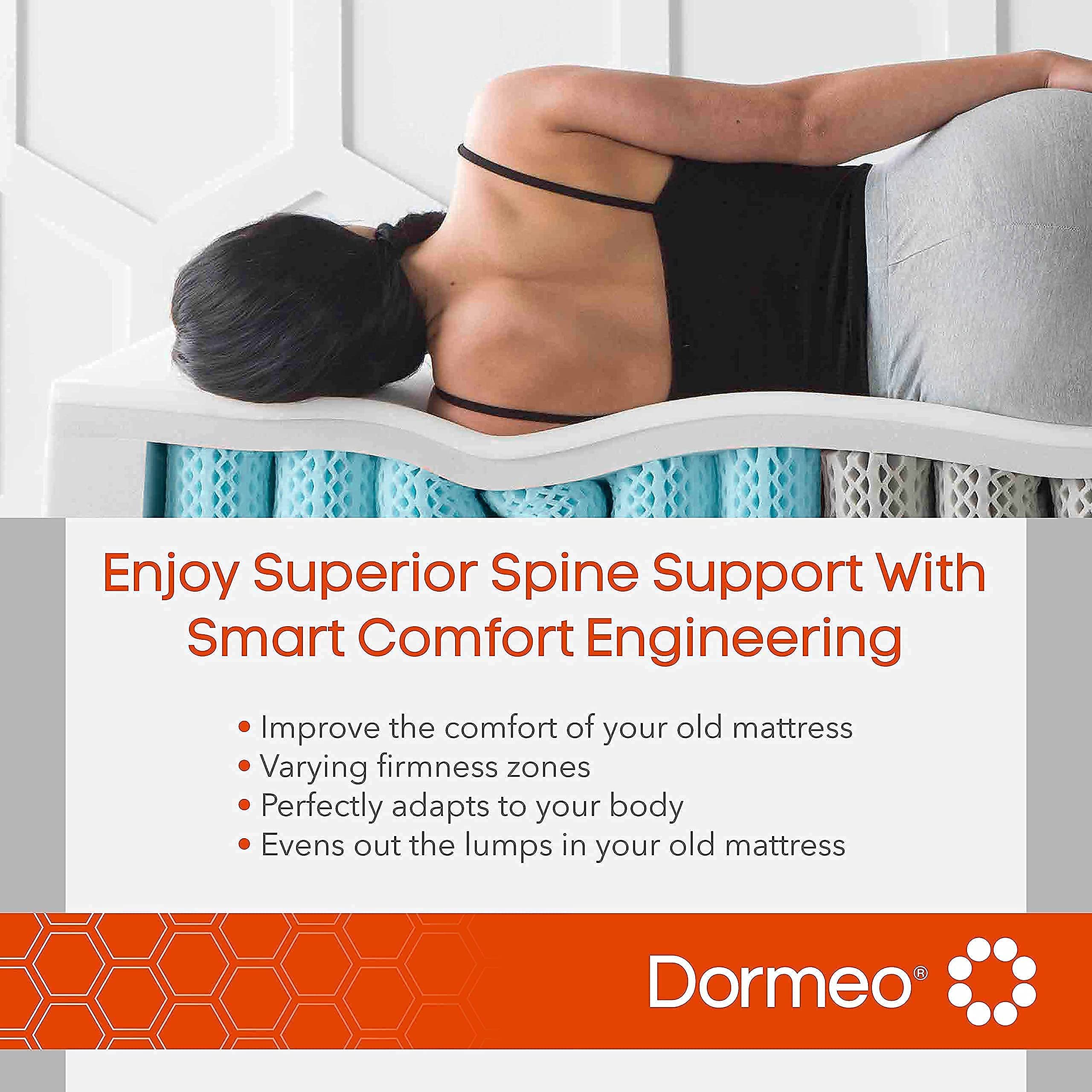 The Premium Mattress Topper by Dormeo (King) and True Evolution Pillow Bundle