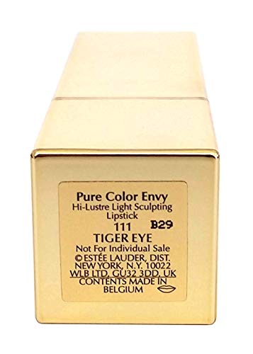Estee Lauder Pure Color Envy Hi-Lustre Light Sculpting Lipstick #111 Tiger Eye 0.12 oz / 3.5 g Full Size, Unboxed Limited Edition
