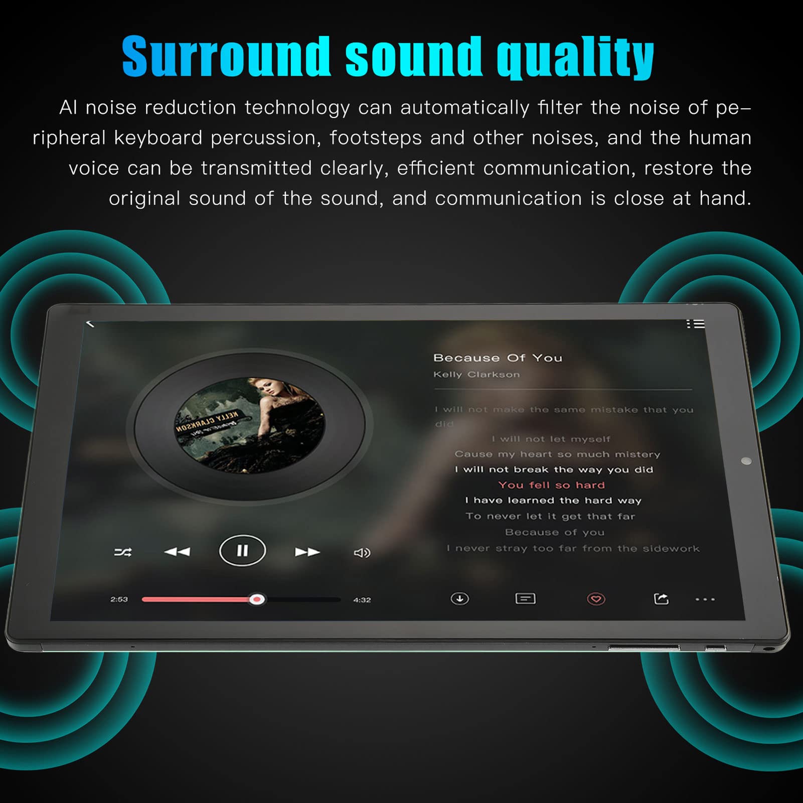 Acogedor 10 inch IPS HD Touch Screen Tablets, Octa Core CPU, 4GB RAM + 64GB ROM, 2.4G / 5G Dual Band WiFi, 3 Card Slots, 5000mAh Battery, 5MP + 8MP, Light and Portable